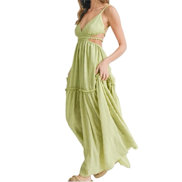 Mable | Dresses | Mable Womens Cutout Waist Backless Maxi | Poshmark